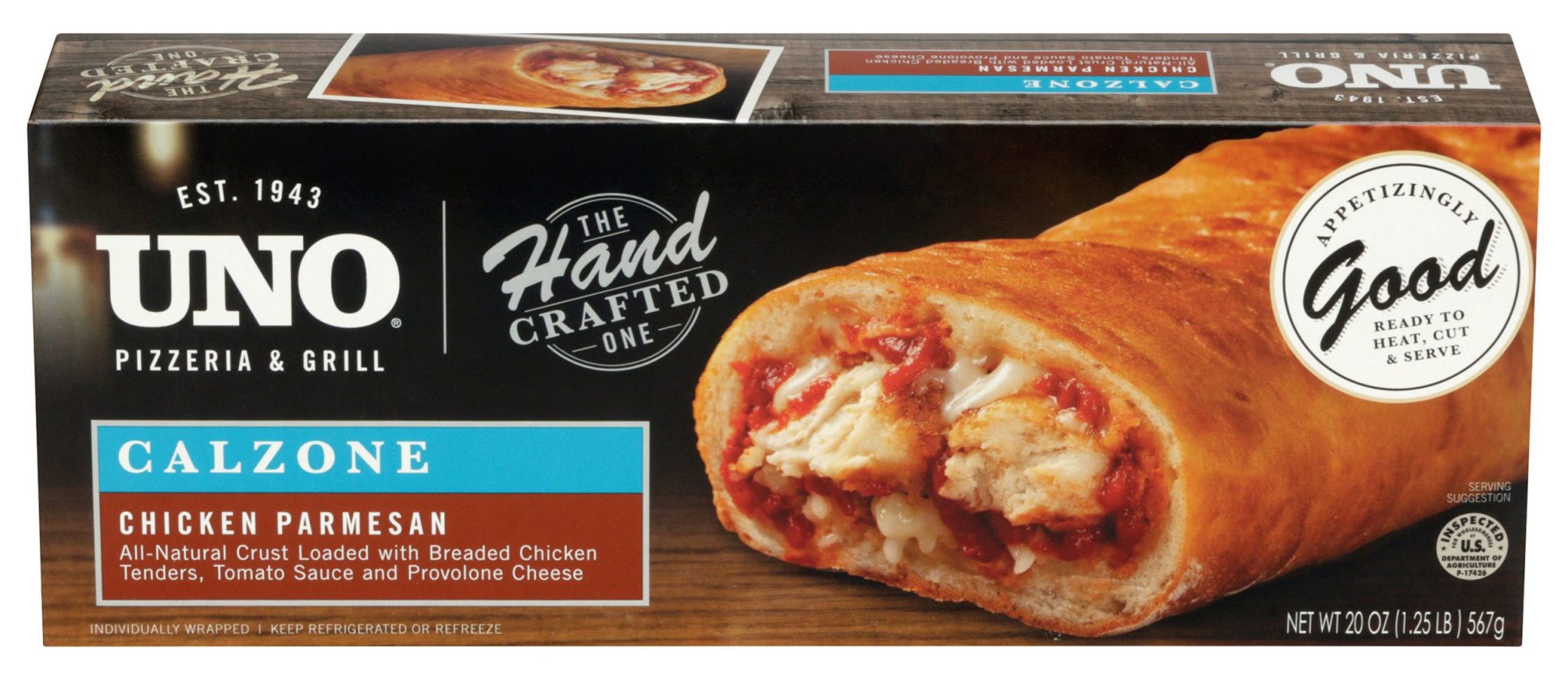 Uno Chicken Parmesan Calzone | Pizzeria Uno Foods