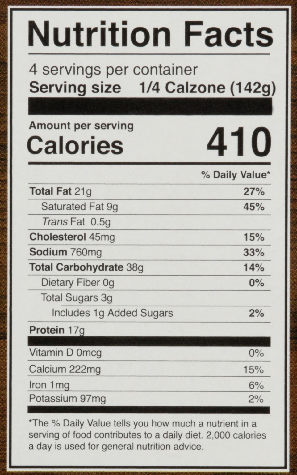 Uno Steak and Cheese Calzone | Pizzeria Uno Foods