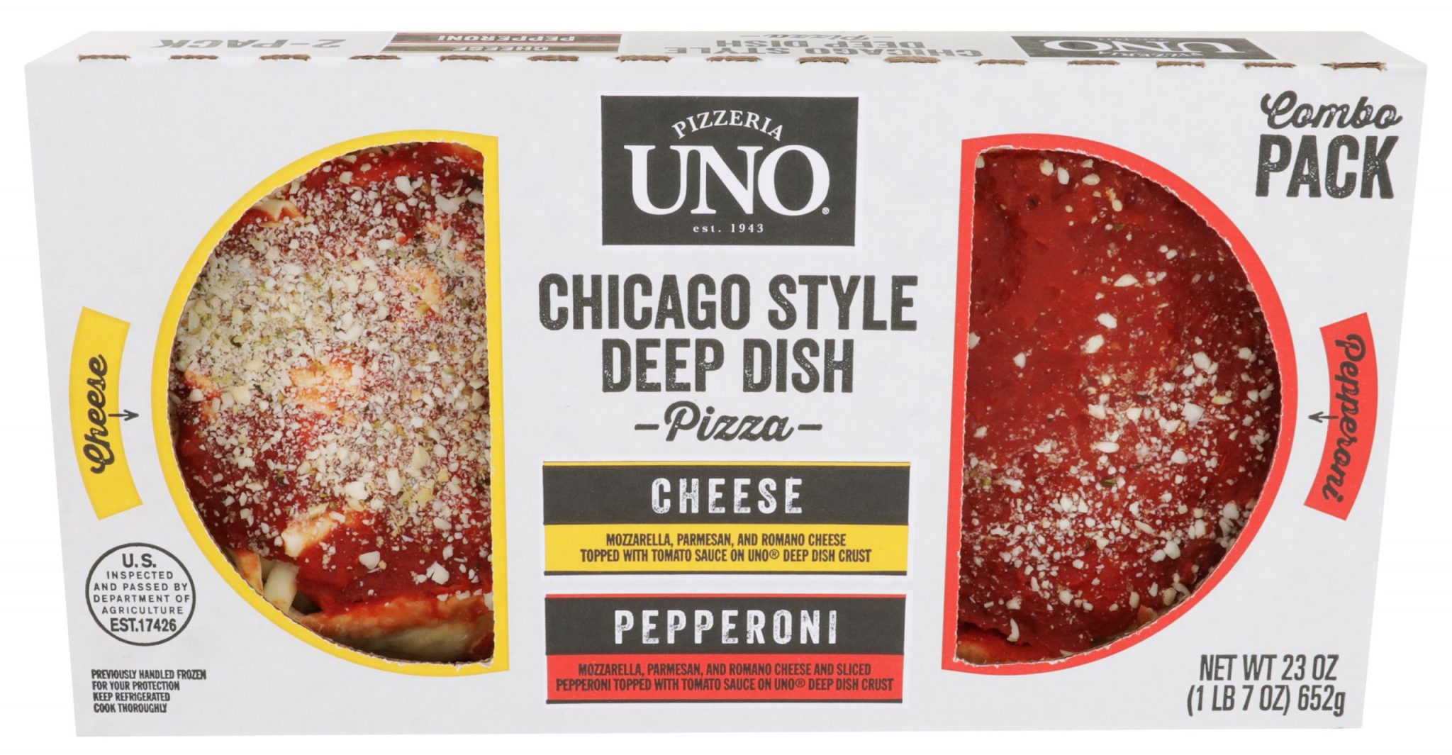 Uno Deli 6” Chicago Style Duo Pack Pizzas | Pizzeria Uno Foods