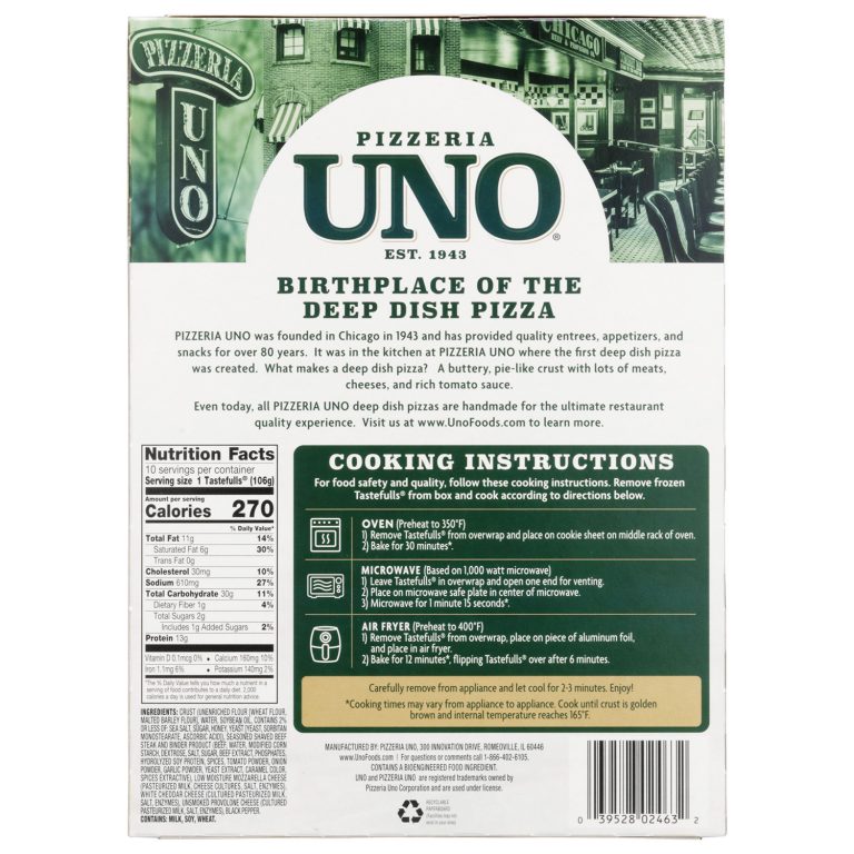 Uno Steak & Cheese Tastefulls® 10 Pack | Pizzeria Uno Foods