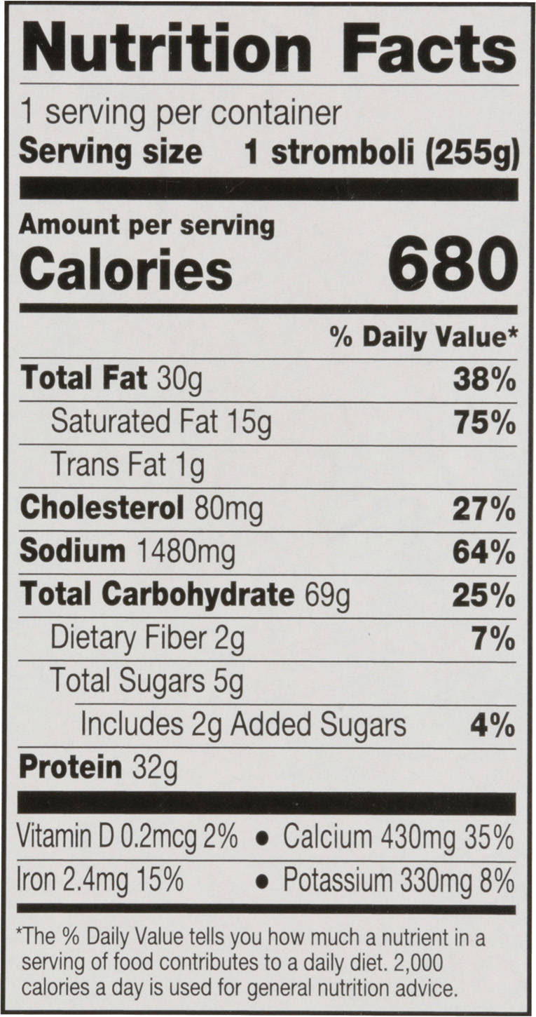 Uno Steak & Cheese Stromboli | Pizzeria Uno Foods